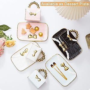 SISETOP Ceramic Handbag Shaped Coffee Mug, 10.5 OZ Creative Cute Mug with Saucer & Spoon, Purse Coffee Mug Set, Novelty Coffee Cup for Women, Girl, Home, Office, Gifts