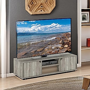 Furinno Classic Stand for TV up to 55 Inch, French Oak