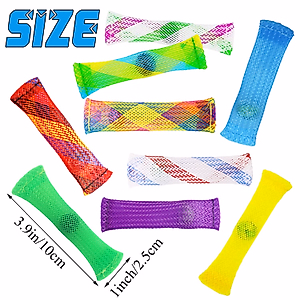 50 Pack Marble Mesh Fidget Toys,Sensory Stress RelieveToy,Marble and Mesh Fidgets for Adults and Children with ADHD Autism Depressions Anxiety Disorders