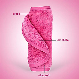 Makeup Eraser The Original Erase All Makeup With Just Water, Including Waterproof Mascara, Eyeliner, Foundation, Lipstick and More, Original Pink