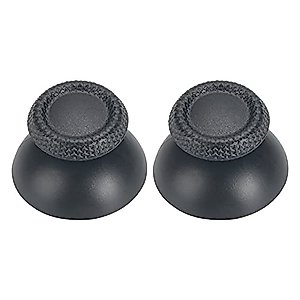1 Pair Analog Joystick Thumb Stick Grip Cap Replacement for PS5 Controller Black