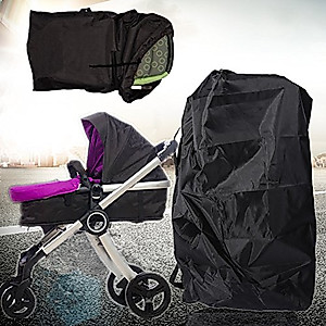 Hztyyier Baby Stroller Travel Bag for Airplane Gate Check in Standard Strollers with Adjustable Lock Webbing Handle Stretch Zipper Pouch(Car Stroller)