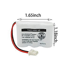 Geilienergy BT-17333 BT-27333 Handset Telephone Rechargeable Battery 2/3AA 3.6V NI-CD Cordless Phone Battery Compatible with Vtech BT17333 BT27333 BT-17233 BT17233 BT-163345 CS5121 (Pack of 1)