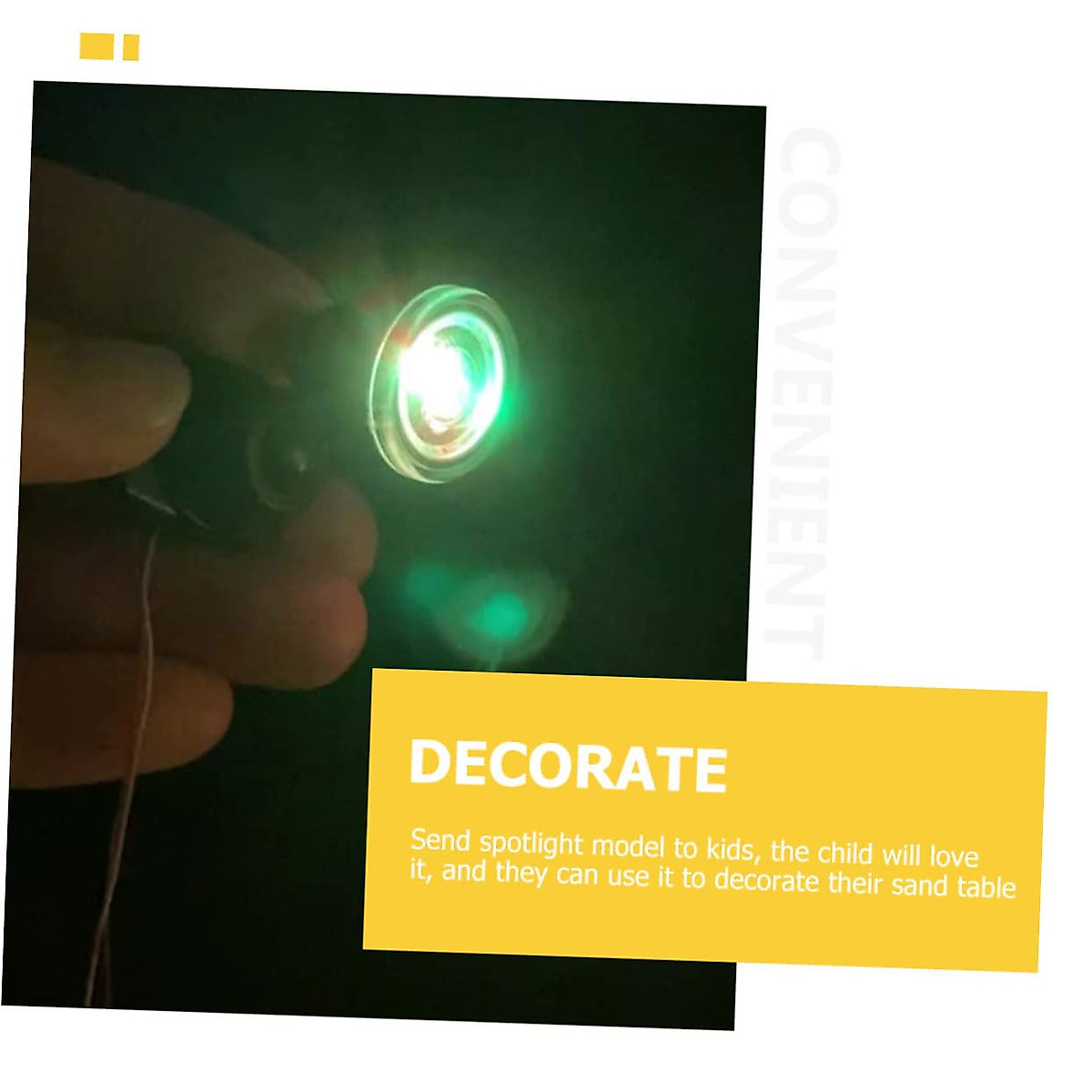 DOITOOL 15 Pcs Model Signal Light Miniature Spotlight Model Sand Table Model Material Sand Table for Kids Children Toys Micro Landscape Decor Miniature Furniture Simulation