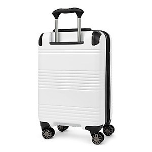 Travelpro Roundtrip Hardside Expandable Luggage, TSA Lock, 8 Spinner Wheels, Hard Shell Polycarbonate Suitcase, White, 2-Piece Set (21/25)