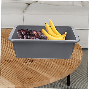 Hohopeti Washing Basin Tub Foot Soak Tub Bins Commercial Tote Tub for Home Bus Tubs Wash Basin Tub Bucket Dish Washing Tub Rectangular Basket Collapsable Utility Tote Pan Plastic Grey