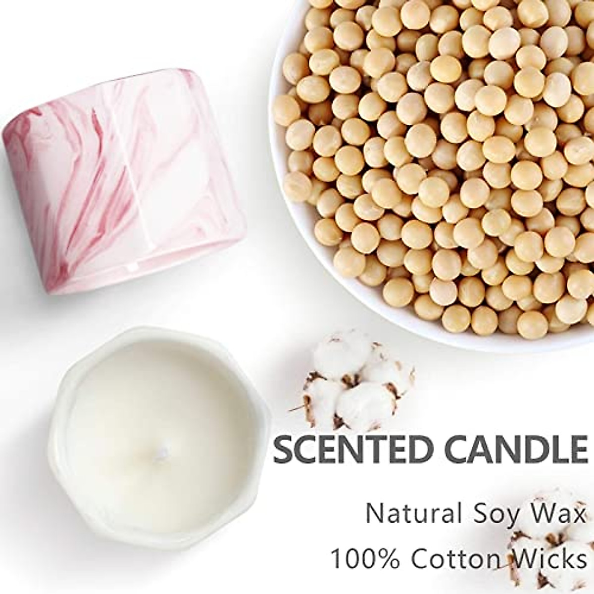 Scented Candles Set, Candles for Home Scented, Aromatherapy Candles for Home, Soy Wax Candles Set 4 x 2 oz, Wonderful Gifts for Mother, Women, Friends and Coworkers, Mothers Day Gifts