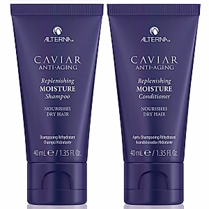 Alterna Caviar Anti-Aging Replenishing Moisture Shampoo and Conditioner Set, For Dry, Brittle Hair, Protects, Restores and Hydrates, Sulfate Free