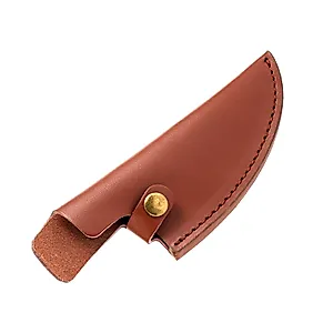 NQEUEPN Leather Sheath, Leather Knife Edge Guards for 6 Inch Boning Knife Holder Cleaver Blade Holster with Loop Belt Shop Knives Covers Knife Sleeves Kitchen Supply for Camping Outdoor Activity