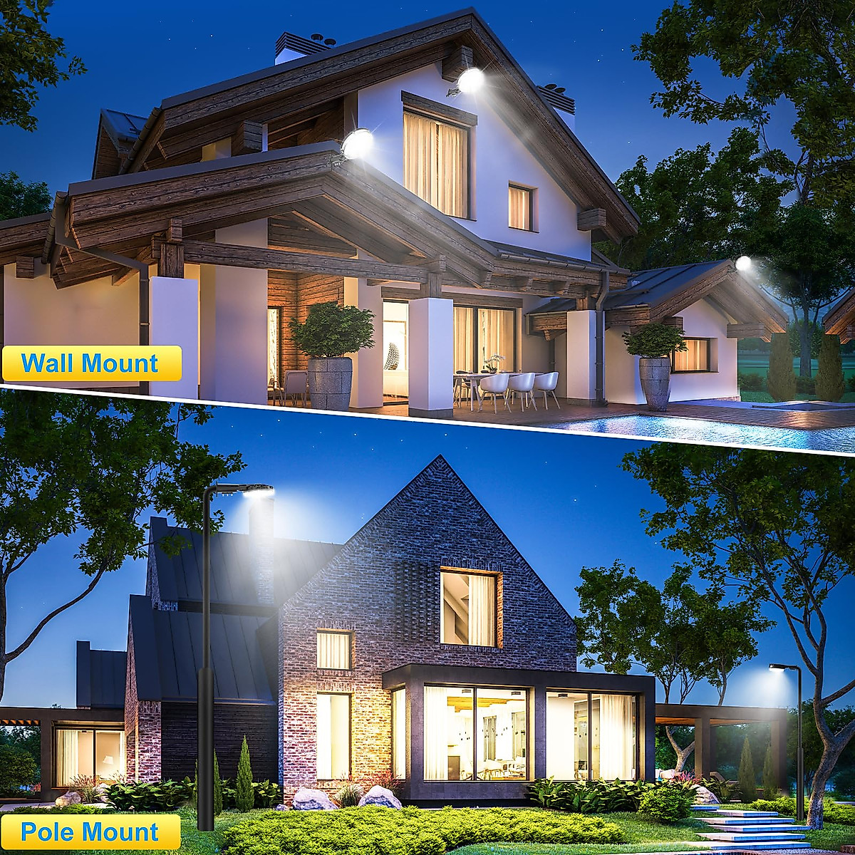 Led Barn Lights,150W Dusk to Dawn Outdoor Lighting, 150° Adjustable Angle Area Street Lights,Waterproof 6500K Outdoor Security Lights for Garage Yard Farmhouse Warehouse