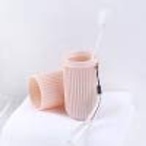 NA Toothbrush Case Portable Toothbrush Holder Multifunctional Travel Toothbrush Case Toothbrush Cup 2packs(Pink+ Green)