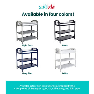Suite Bebe Celeste Changing Table Safety Rail Included, Navy Blue