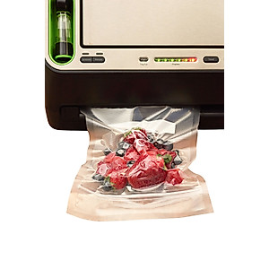 50 Zipper Vacuum Sealer Bags: Quart Size (8" x 12") - OutOfAir Vacuum Seal Zip Bags, Works with FoodSaver & Other Savers, 33% Thicker BPA Free Commercial Grade Great for Snacks On The Go