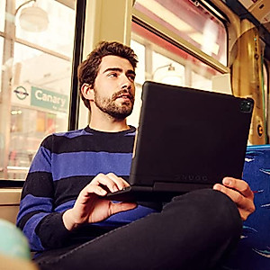 Snugg iPad Pro 12.9 Case with Keyboard (2022 6th Gen/2021 5th Gen) - Bluetooth Backlit Magic Keyboard iPad Pro 12.9-360 Degree Rotatable Keyboard for Apple iPad 12.9 Pro Case with Keyboard - Black