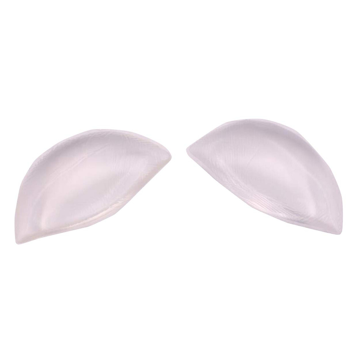 1Pair Thicken Breathable Silicone Gel Bra Inserts Pad Breast Enhancers Push-up Booster Molding Pads Perforated Swimwear for Women Lady Girls Bikini Swimsuit(Clear)