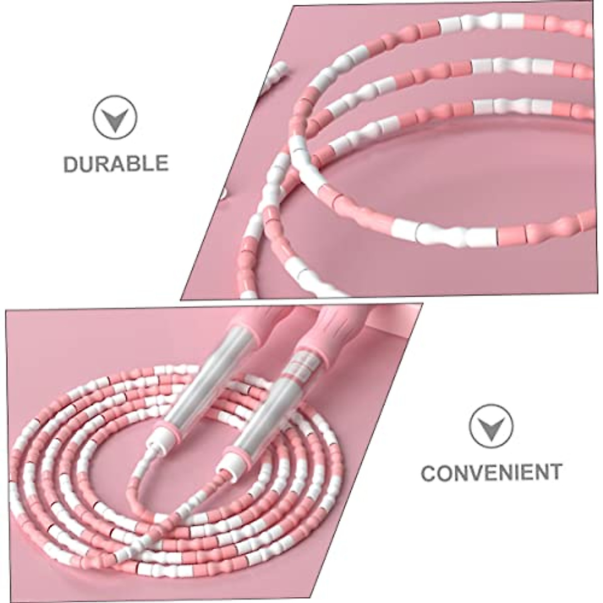 INOOMP 5pcs bamboo skipping rope fitness jump rope beaded jump rope jump rope for adults kids jump rope skipping jump rope jump rope for kids 8-12 girls jump rope adjustable jumping rope