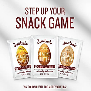 JUSTIN'S Classic Gluten-Free Almond Butter Squeeze Packs, 1.15 Ounce (Pack of 10)
