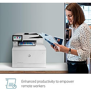 HP Color Laserjet Enterprise M480f Multifunction Duplex Printer (Renewed Premium)