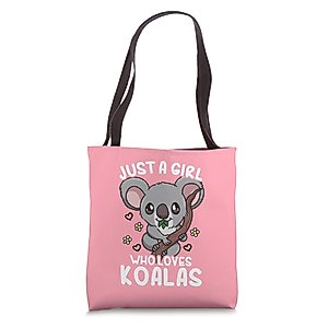 Koala Just a Girl Who Loves Koalas Tote Bag