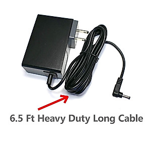 EDO Tech Wall Charger AC Adapter for Sylvania Naviskauto Pumpkin HDJUNTUNKOR APEMAN WONNIE DR. J UEME Portable Single Dual Screen Blu-ray DVD Player (6.5 Ft Cable)