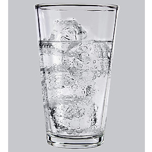 Kitchen Lux Pint Beer Glasses Set of 12 – 16 oz Tall Clear Drinking Glasses and All Purpose Tumblers – Heavy Base Cocktail, Water, Juice Glass – Pub Style Design For Home Dining, Bars, and Parties