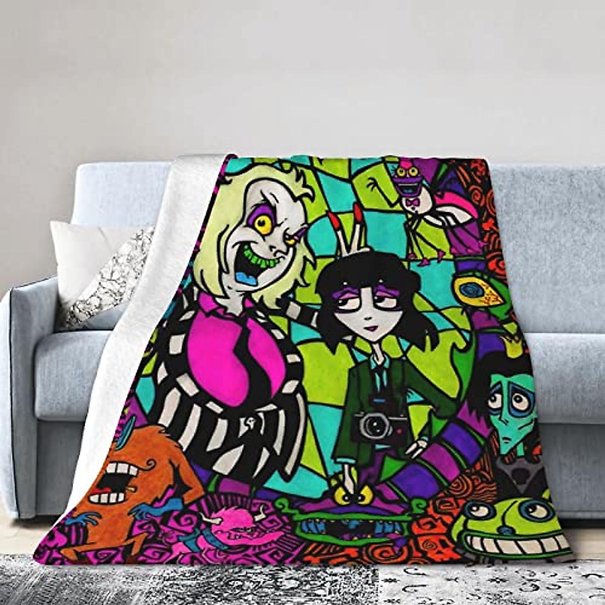 Lanzhi Movies Blanket Plush Flannel Fuzzy Throw Blankets 60"x50"