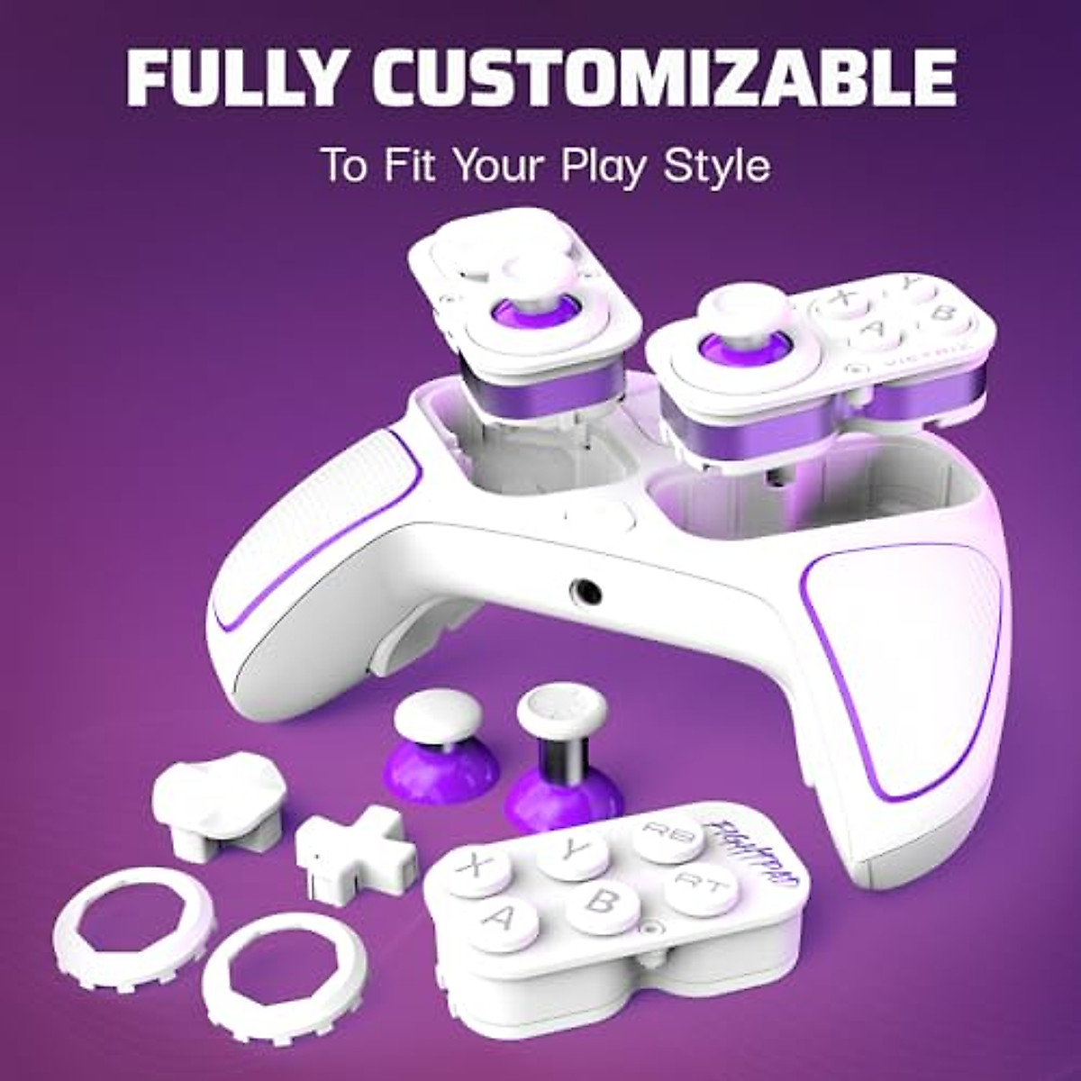 PDP Victrix Pro BFG Wireless Gaming Controller for Xbox Series X|Series S, Xbox One, and Windows 10/11, Dolby Atmos Audio, Remappable Buttons, Customizable Triggers/Paddles/D-Pad, PC App, White
