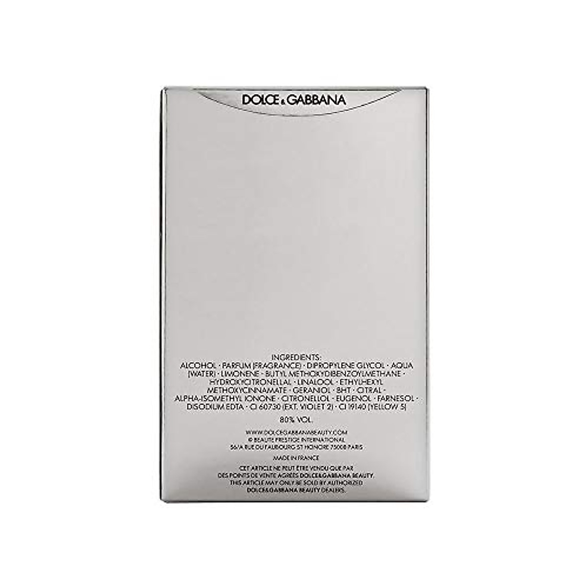 Dolce & Gabbana The One Grey For Me Eau De Toilette Spray, clear , 3.3 Ounce