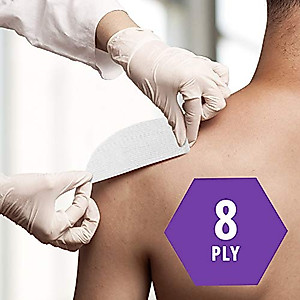 MED PRIDE Surgical Sponges 200 Pack 4'' x 4'', 8 ply -Gauze Pads Non sterile -First Aid Wound Care Dressing Sponge Woven Medical Nonstick, Non Adherent Mesh Scrubbing Bandages Disposable, Absorbent