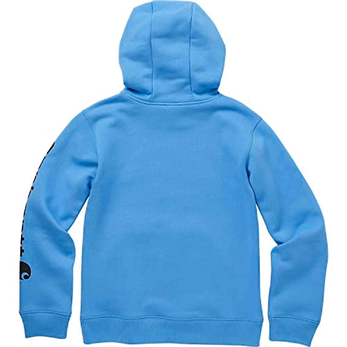 Carhartt Boys' Little Long Sleeve Hooded Sweatshirt, Azure Blue, 7