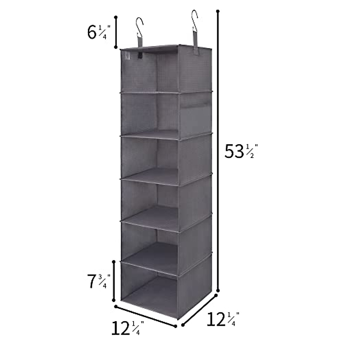GRANNY SAYS Bundle of 1-Pack Shelf Organizer for Closet & 1-Pack Closet Hanging Storage Shelves