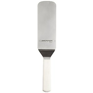 Basics P94856 8" x 3" White Cake Turner with Polypropylene Handle