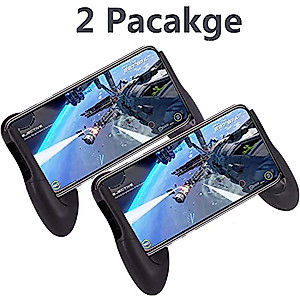 2pcs Game Clutch Universal Grip Adjustable Phones Mobile Controller Phone Game Grip Case Ergonomic Design Game Grip Handle Controller Stand Holder Joypad for iPhone 12/13/14 Pro Max/Galaxy S22/23