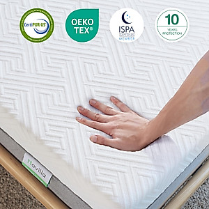 Novilla Twin XL Mattress, 6-Inch Gel Memory Foam Mattress for Cool Night & Pressure Relief，Medium Firm XL Twin Size Mattress in a Box, Bliss