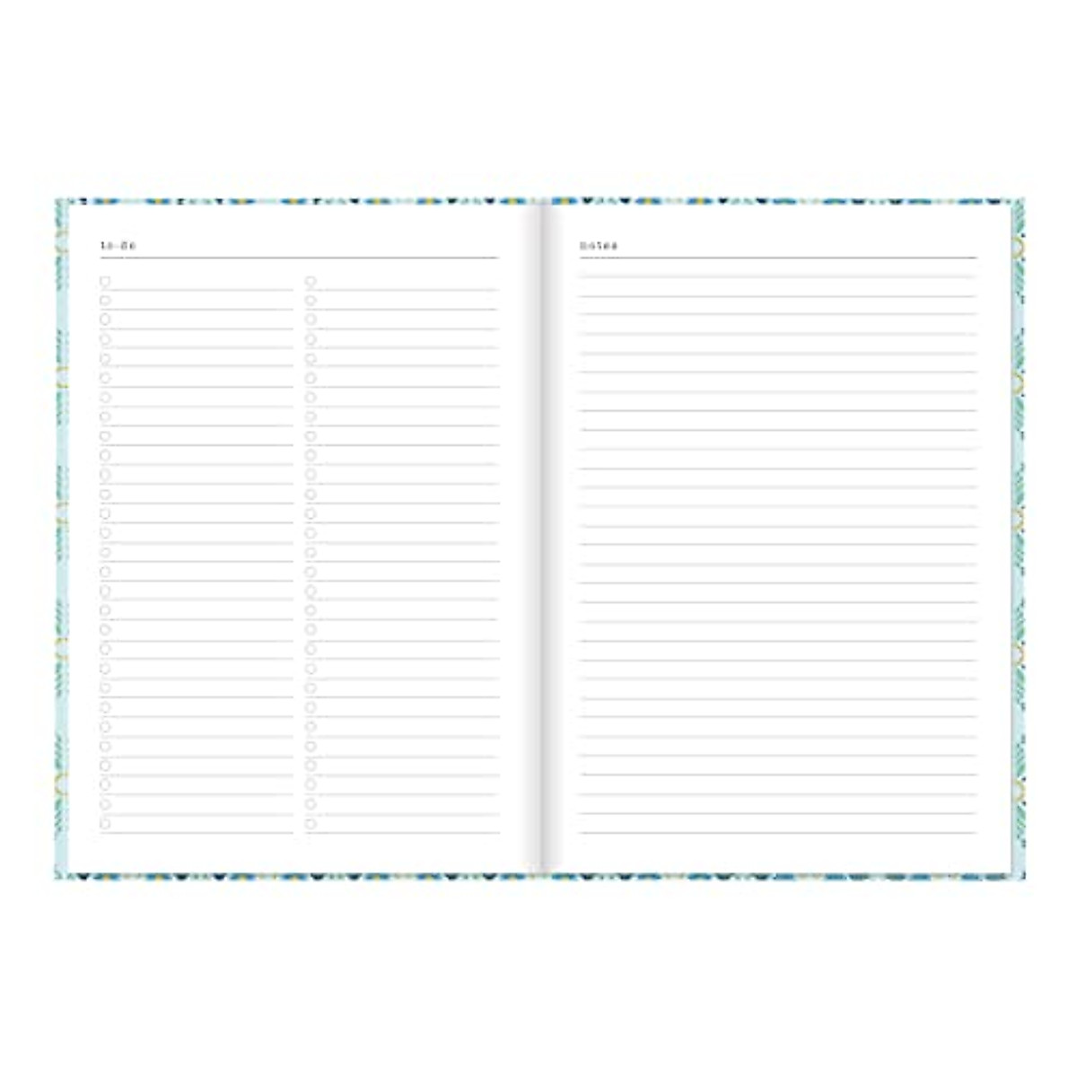 Letts of London Morocco Academic Weekly/Monthly Planner, August 2023 to July 2024, Week-to-View, Sewn Binding, Multilingual, A5 Size, 8.25" x 5.875", Sky (C031813-24)