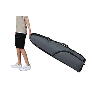 TurnWay Golf Club Bag, 1800D Polyester, Waterproof, Foldable for Adult Male, Grey