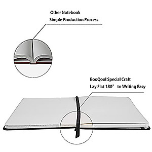 2 Pack Classic Ruled Notebooks/Journals - Premium Thick Paper Faux Leather Writing Notebook, Black, Hard Cover, Large, Lined (5.4 x 8.3)