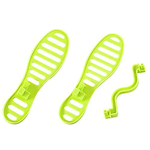 zhppac Shoe Organizer Shoe Storage Box Wall Mounted Shoes Rack Shoe Racks Space Saver Hanging Shoe Storage Racks Plastic Shoe Slots Double Shoe Slot green