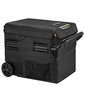 BougeRV 48 Quart Insulated Protective Cover, 12 Volt Portable Refrigerator Cover for BougeRV CR45 Fridge, Portable Refrigerator Bag for Dual Zone Refrigerator (Refrigerator NOT Included)