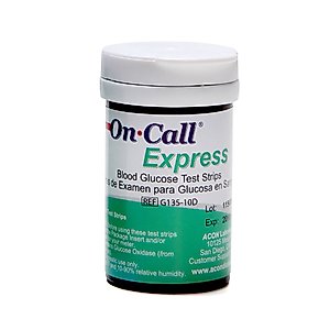 On Call Express Blood Glucose Test Strips (50 Count)