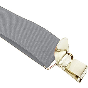 Consumable Depot Solid Color Suspenders Y-Back | Adjustable and Elastic | (Lighit Grey)