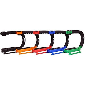 Opteka X-Grip Professional Camera/Camcorder Action Stabilizing Handle with Accessory Shoe for Flash, Mic, or Video Light (Red)