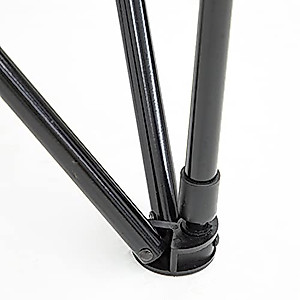 Eskimo Folding Ice Chair, Standard, Buffalo Plaid Adjustable Height, Alloy Steel Red/Black