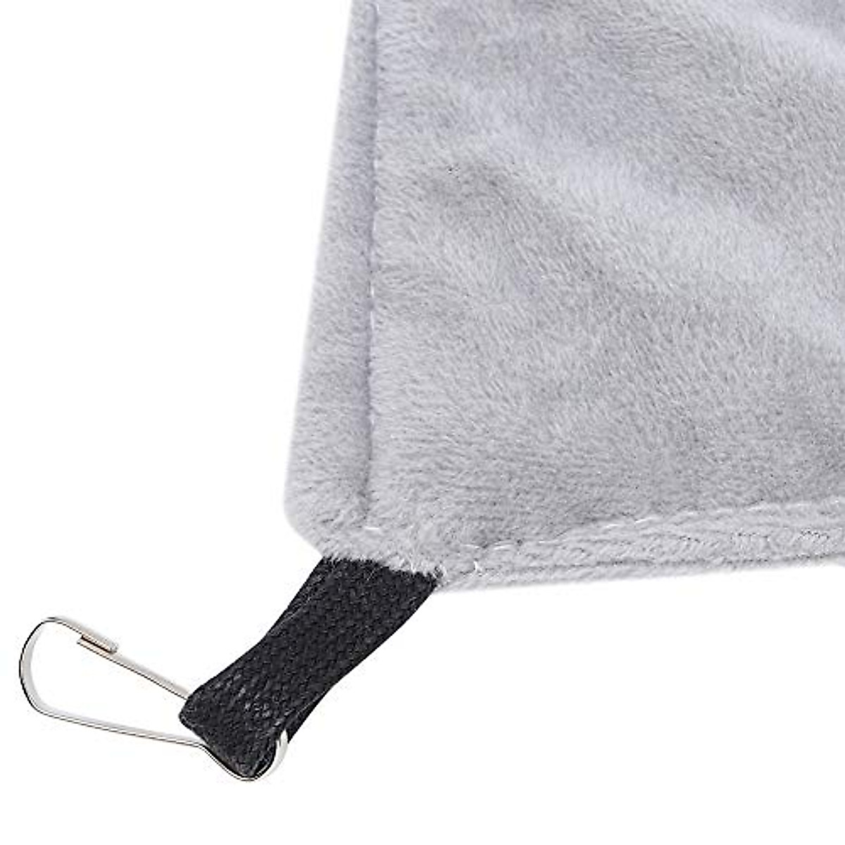 Tnfeeon Small pet Triangle Hammock, Squirrel Hamster Sugar Glider Guinea Pig Hanging Bed Nest Comfortable(Gray)