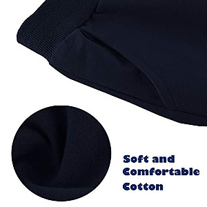 Looching 2 Pack Baby Toddler Boys Cotton Pants Solid Casual Pull on Jogger with Pockets Long Trousers for Kid Children