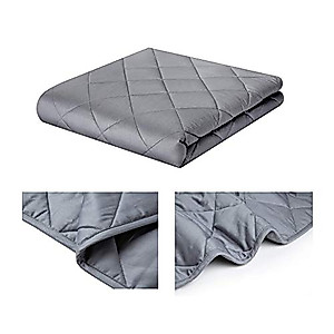 ZZZhen Weighted Blanket - High Breathability - 48''72'' 15LB - Premium Heavy Blankets - Calm Sleeping for Adult and Kids, Durable Quilts and Quality Construction