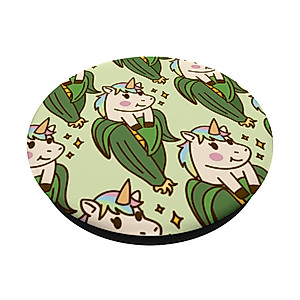 Cute Unicorn Cartoon Pattern Funny Uni-Corns Magical Animals PopSockets Swappable PopGrip