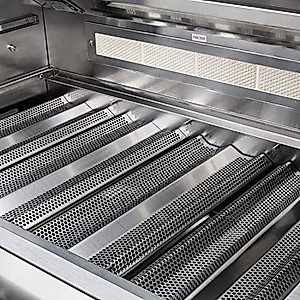 Blaze Premium LTE 32-Inch 4-Burner Built-in Natural Gas Grill with Rear Infrared Burner & Grill Lights - BLZ-4LTE2-NG