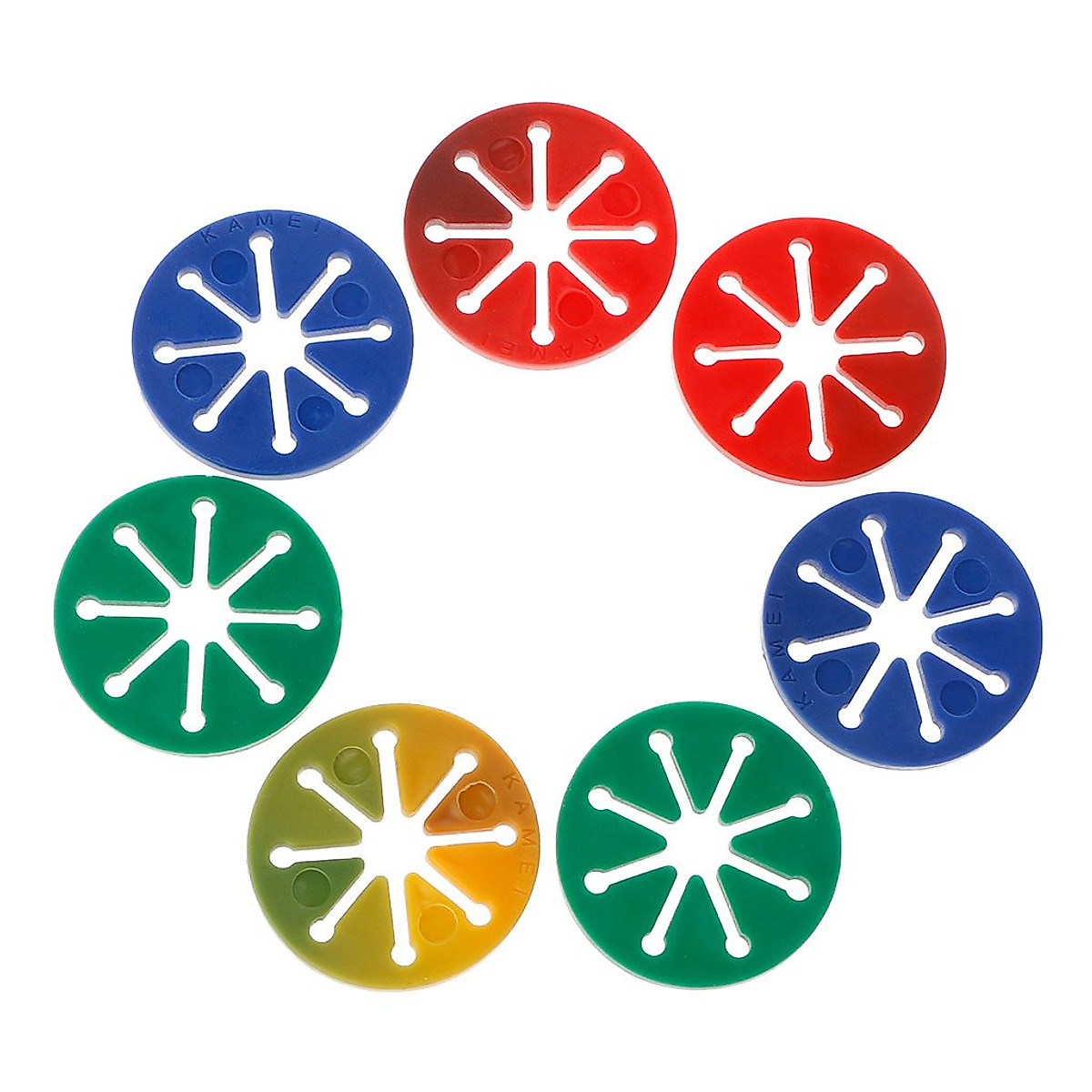 JAGTRADE Sock Clip 7Pcs Socks Holder Rings Colorful Sock Organizers Sorters Locks Clips Laundry