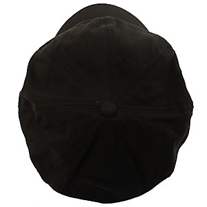 Summer 100% Cotton Plain Blank 8 Panel Newsboy Gatsby Apple Cabbie Cap Hat Black